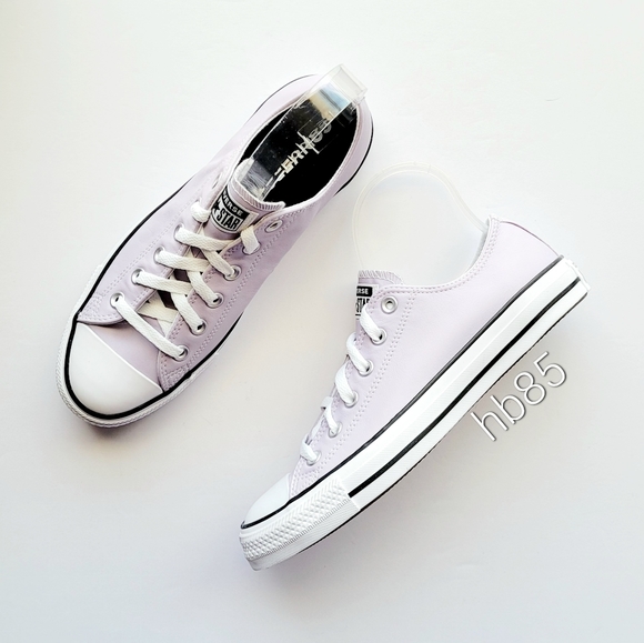 Converse | Shoes | Converse Ctas Ox Infinite Lilac Leather Sneaker Mens 75 Womens 95 | Poshmark